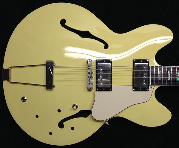 1963 Vintage White Gibson ES 335 | Restoration | Sims Guitar Refinishing