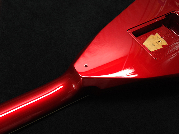USA Jackson Flying V | Kandy Apple Red | Sims Guitar Refinishing