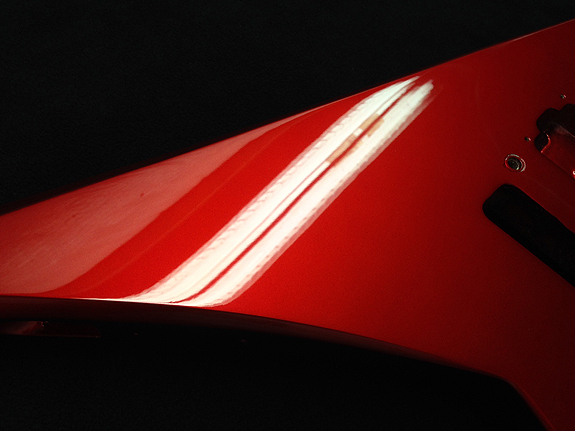 USA Jackson Flying V | Kandy Apple Red | Sims Guitar Refinishing