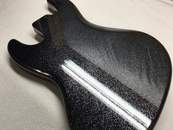 Fender Jazz bass | Black Sparkle Metal Flake | Sims Guitar Refinishing